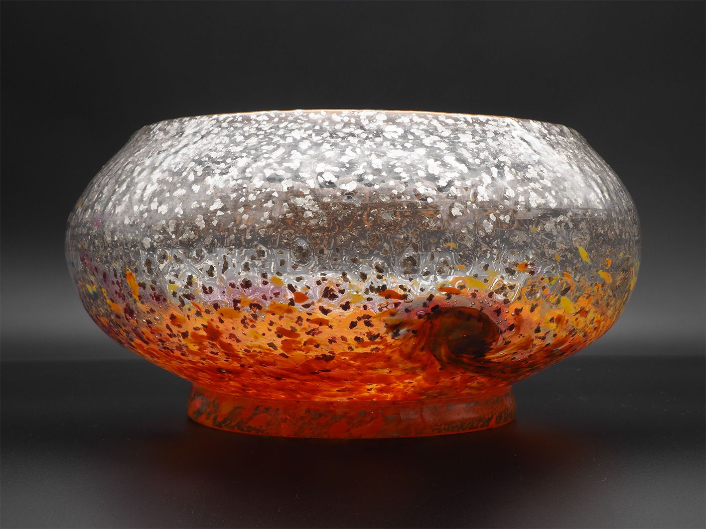 Rare Early Scottish Monart Glass Bowl