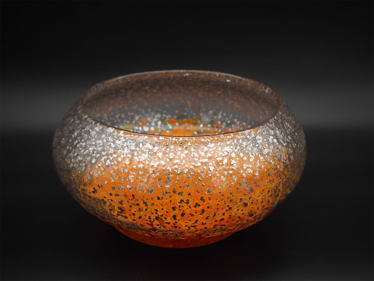 Rare Early Scottish Monart Glass Bowl