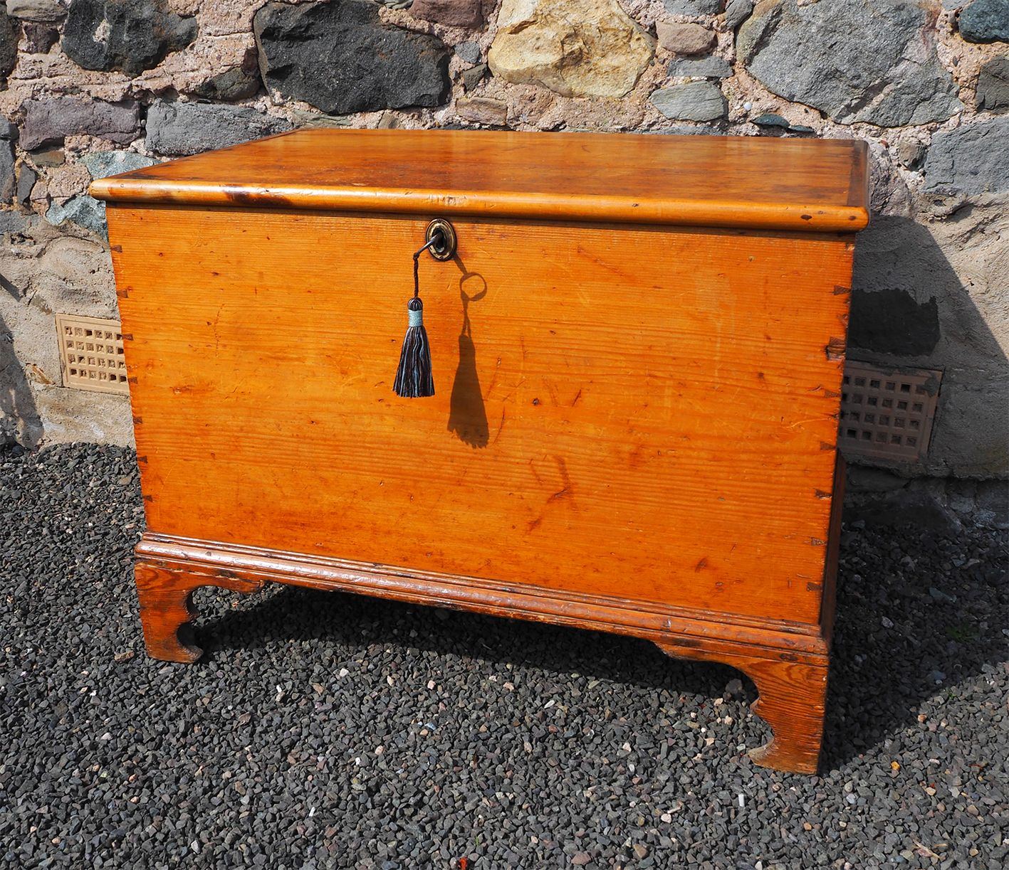 Georgian Dovetailed Pine Kist or Box