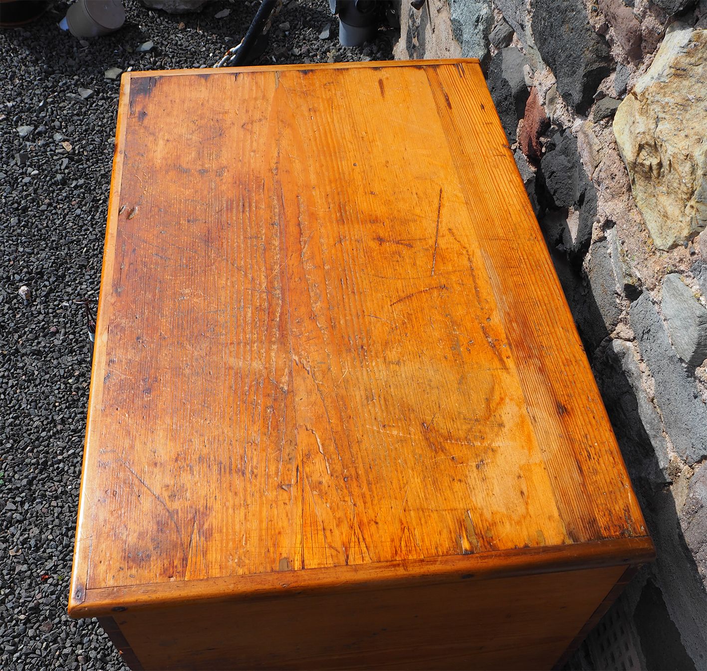 Georgian Dovetailed Pine Kist or Box