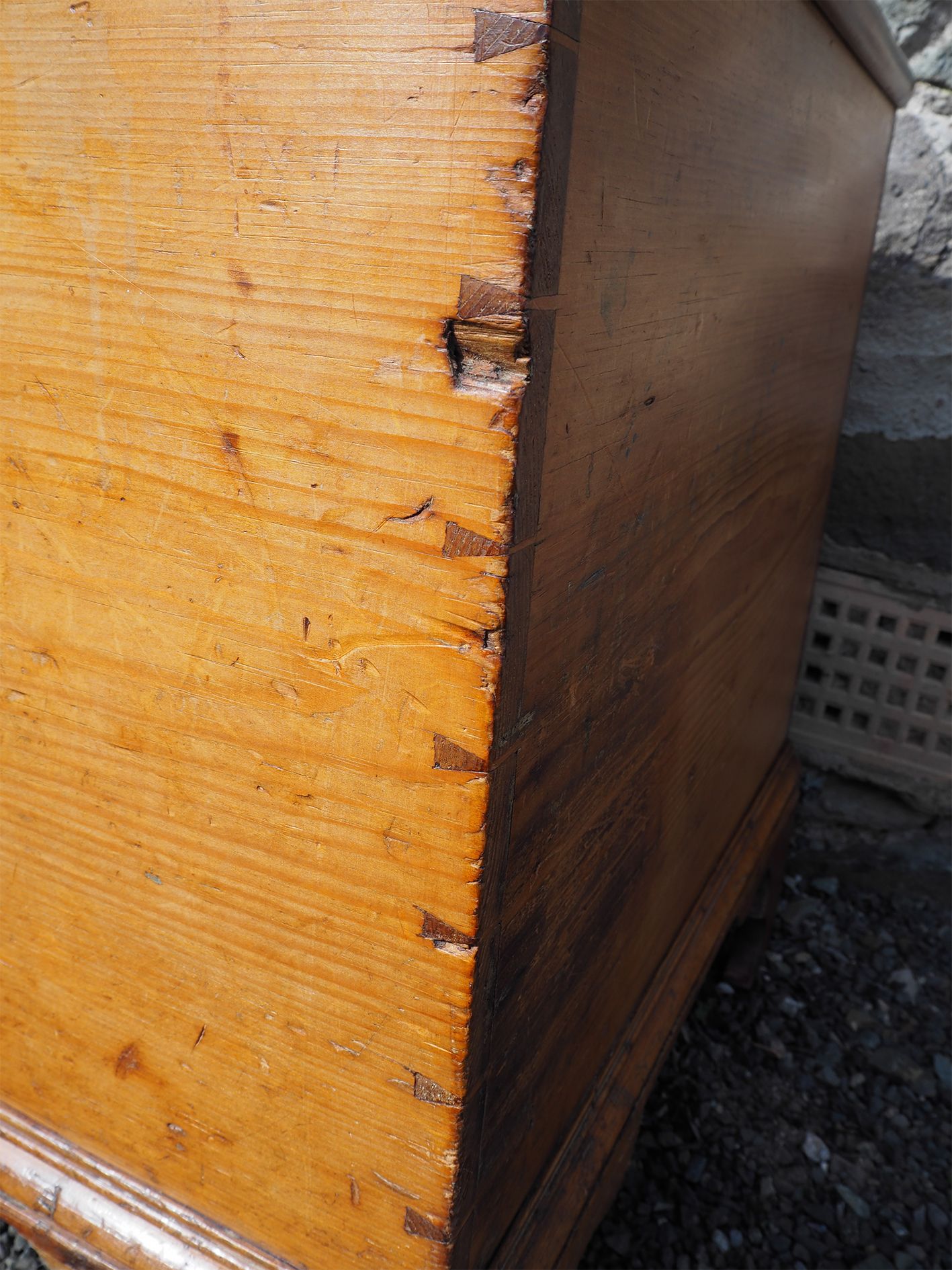 Georgian Dovetailed Pine Kist or Box