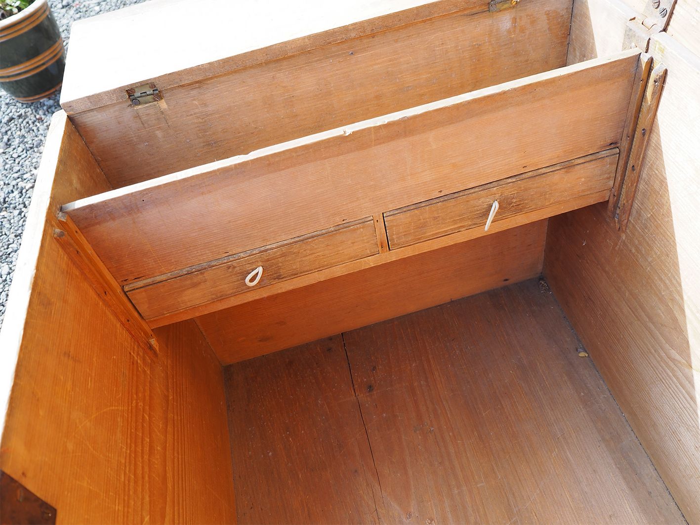 Georgian Dovetailed Pine Kist or Box
